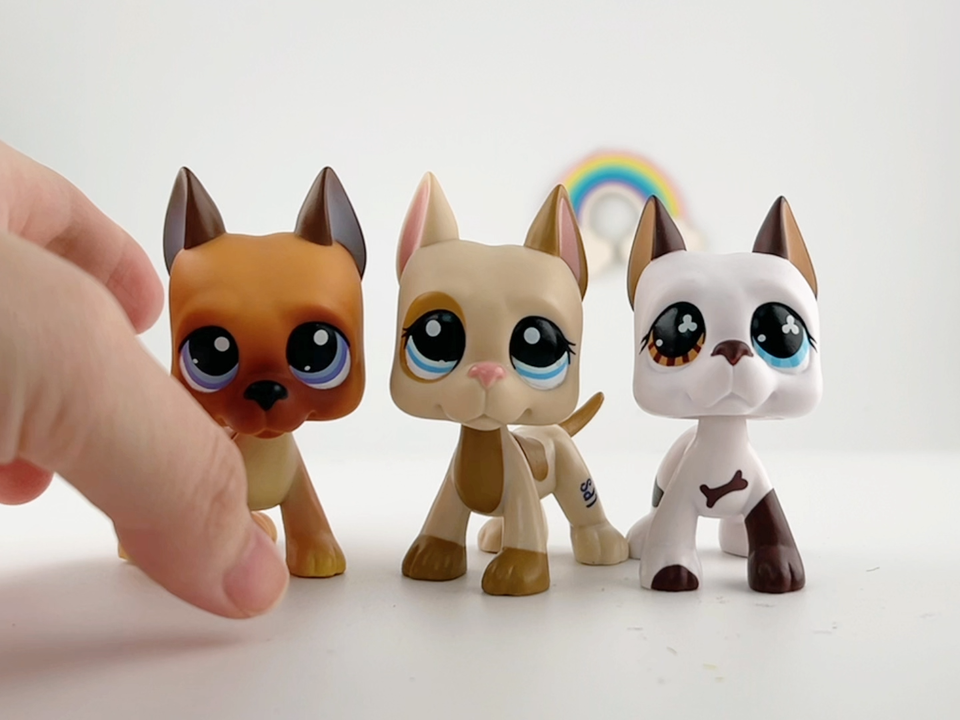 Minilpsshop Figure lps Great Dane Family Gift LPS with Cute Accessories ...