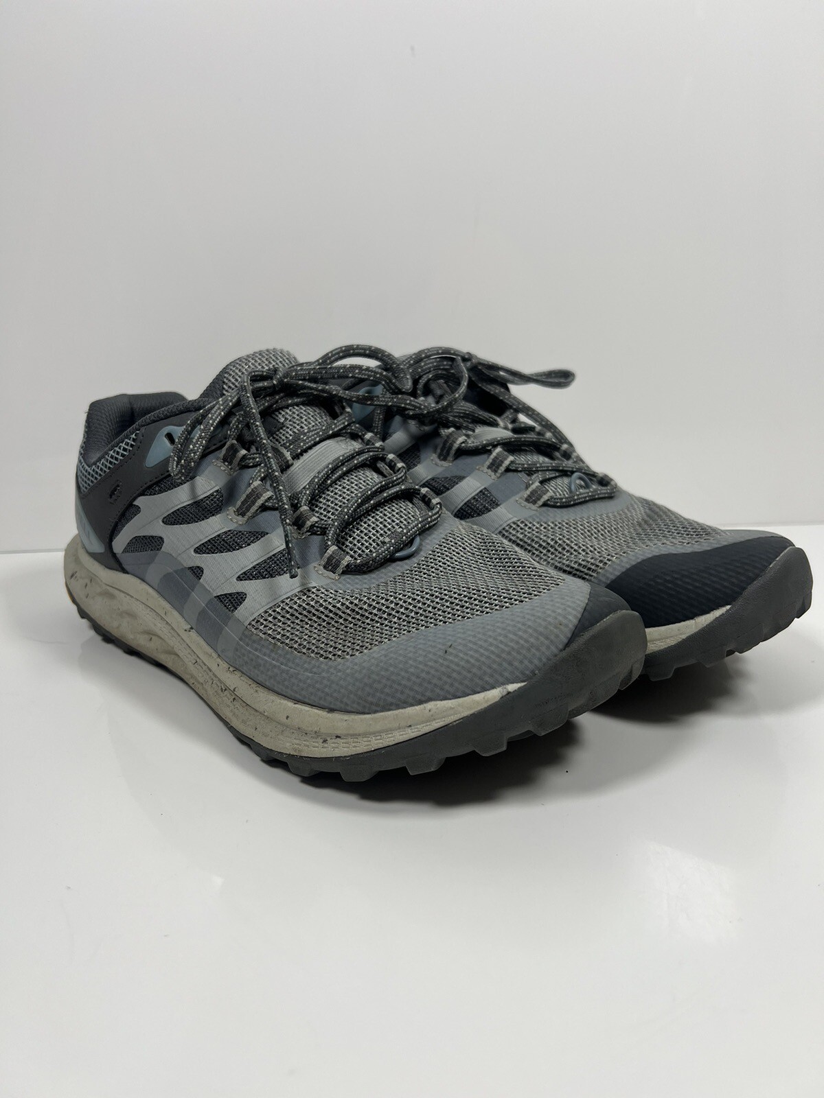 Merrell Antora 3 Gray Vibram Trail Running Shoes J067… - Gem