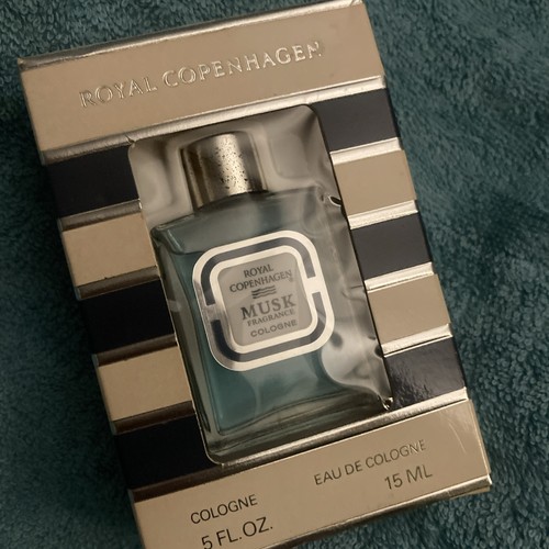 Vintage Men’s New Royal Copenhagen Musk Cologne .5 fl. oz/15/ml Travel ...