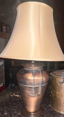 Gorgeous Frederick Cooper Chicago Copper Rustic Table Lamp | eBay