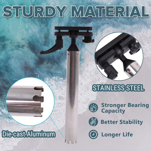 Boat Bar Cup Holder with Rod Holder Mount, Cocktail Table / Marine ...