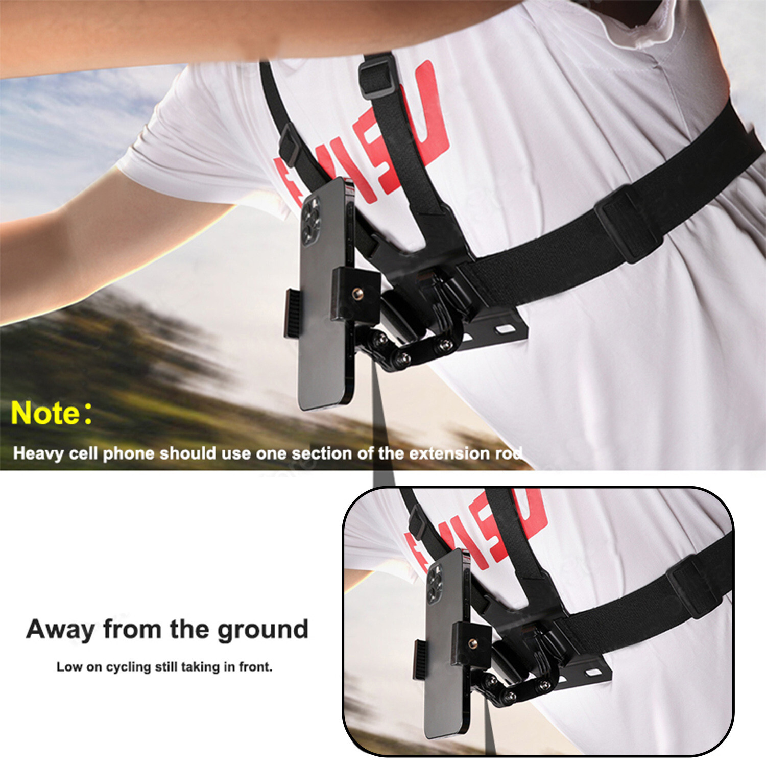 Handy Brusthalterung Chest Halter Strap Bracket für iPhone Samsung ...