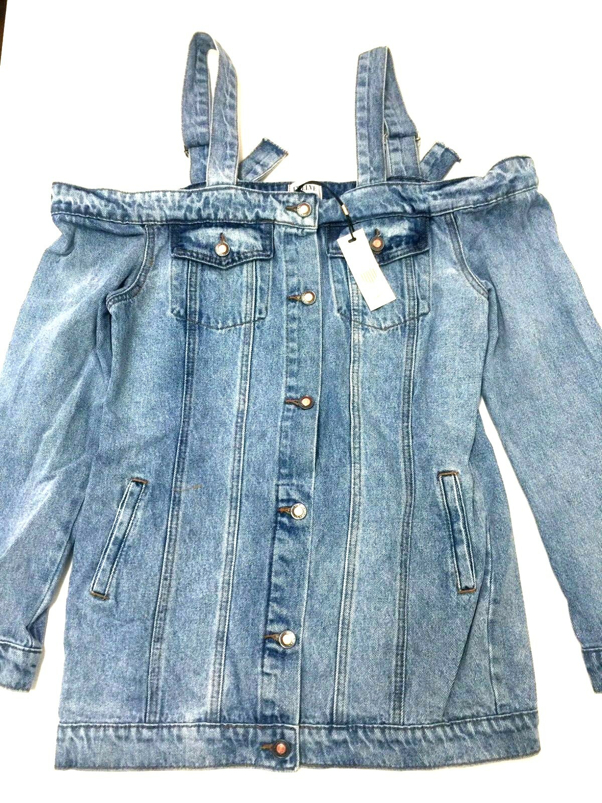 Ontwelfth Cold Shoulder Denim Top | eBay