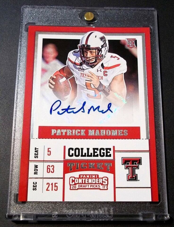 Patrick Mahomes Auto Rc 2017 Contenders DP Rookie Patrick Mahomes II ...