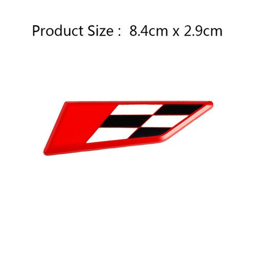 3D Racing R Flag Emblem Badge Sticker for CUPRA Car Body Fender Trunk ...