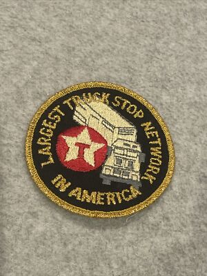 Texaco Gas Truck Stop Network Logo Iron On Patch Trucker Hat Vtg 80s 3 ...