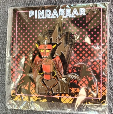 Halloween baphomet Devil In Thrones Pin - 2 Inch Hat Pins demon Horror ...