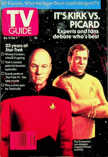 TV Guide: Aug 31- Sep 6, 1991 - ISSN 0039-8543 - "Kirk vs. Picard" - Preowned | eBay