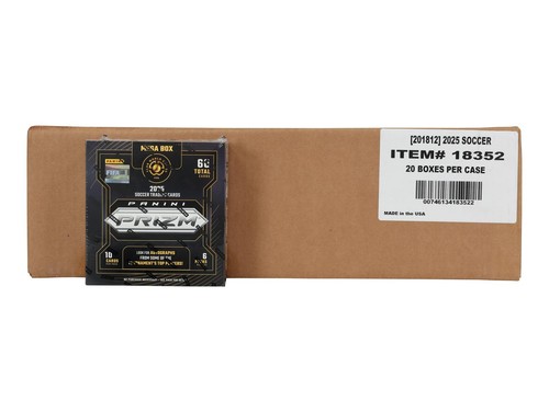 2025 PANINI PRIZM FIFA CLUB WORLD CUP SOCCER HOBBY MEGA 20-BOX CASE ...