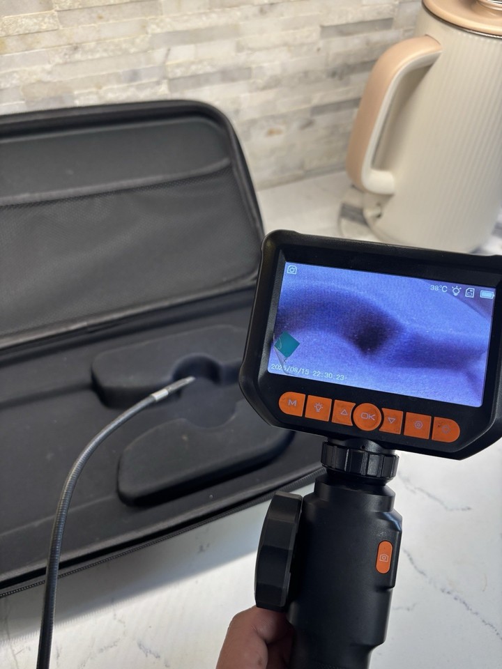 Digital Inspection Camera Borescope Endoscope w/ Screen Flexible Probe ...
