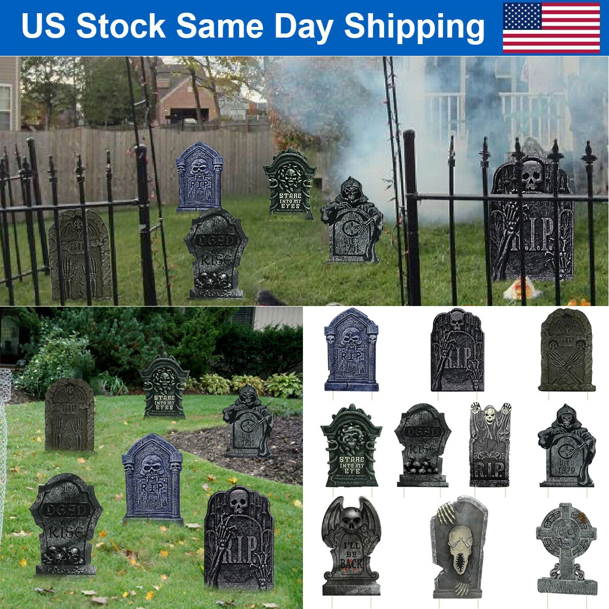 Rip Tombstone In Cemetery