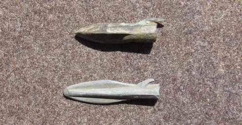 2 Old Original Ancient Scythian-Sarmatia Barbed Combat arrowhead 7-4 BC ...