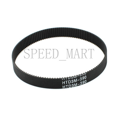 390-3M HTD Timing Belt 130 Teeth Cogged Rubber Geared Closed Loop 15mm ...