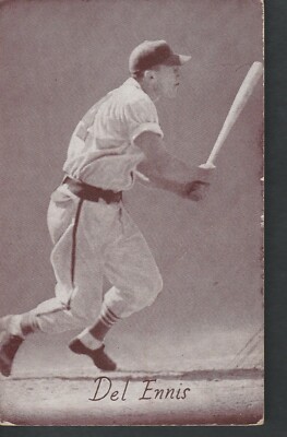 DEL ENNIS 1947-66 BASEBALL EXHIBITS CARD MID-GRADE**** | eBay