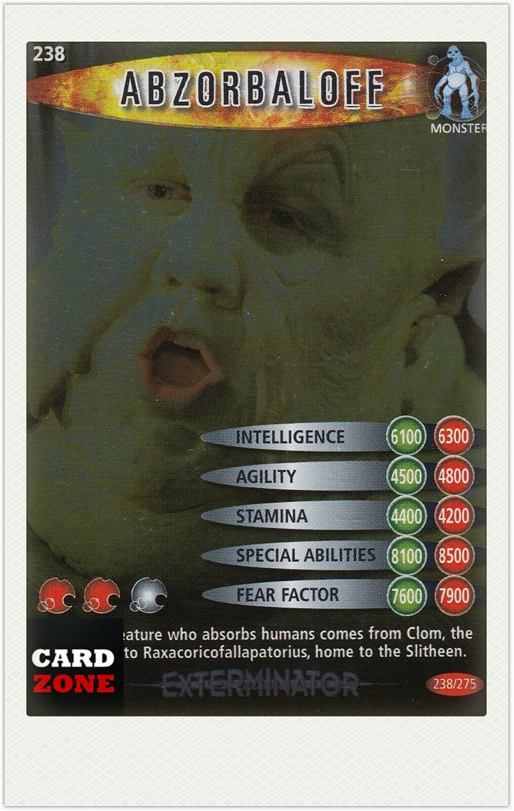 2006 DOCTOR WHO BATTLES IN TIME TRADING CARD GAME RARE ISSUE CARD R-238 ...