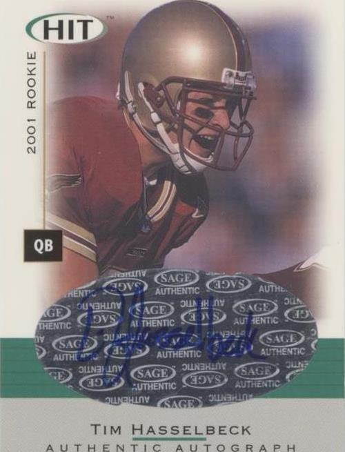 2001 SAGE Hit Tim Hasselbeck #A27 for sale | eBay