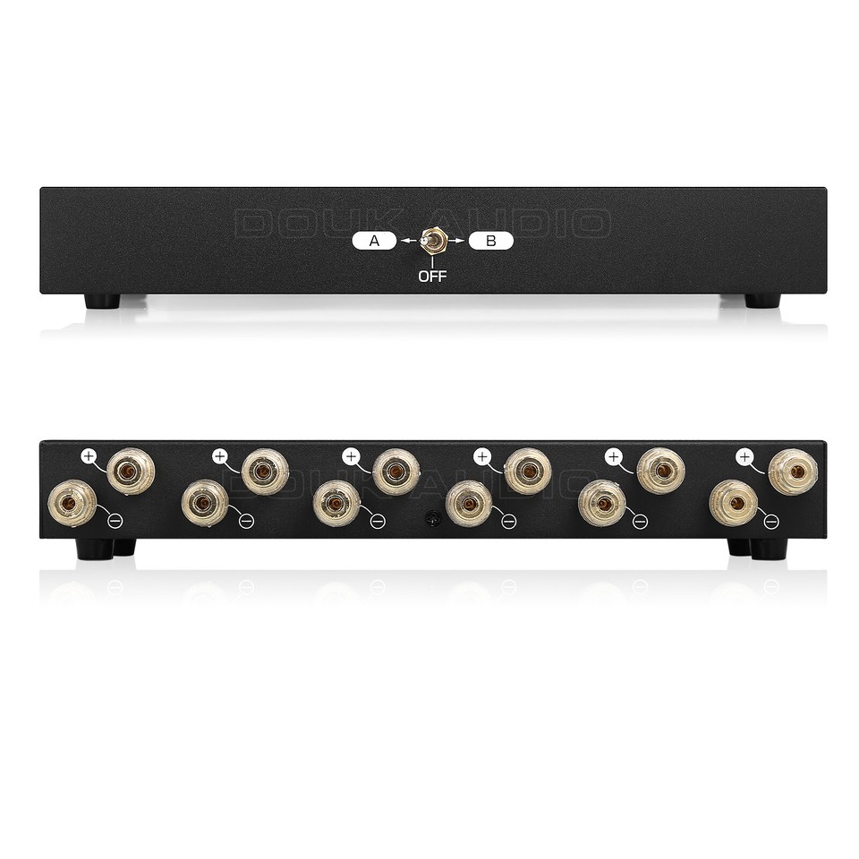 Douk Audio SP102 2 Zone Amplifier / Speaker Switcher Box Stereo Audio ...