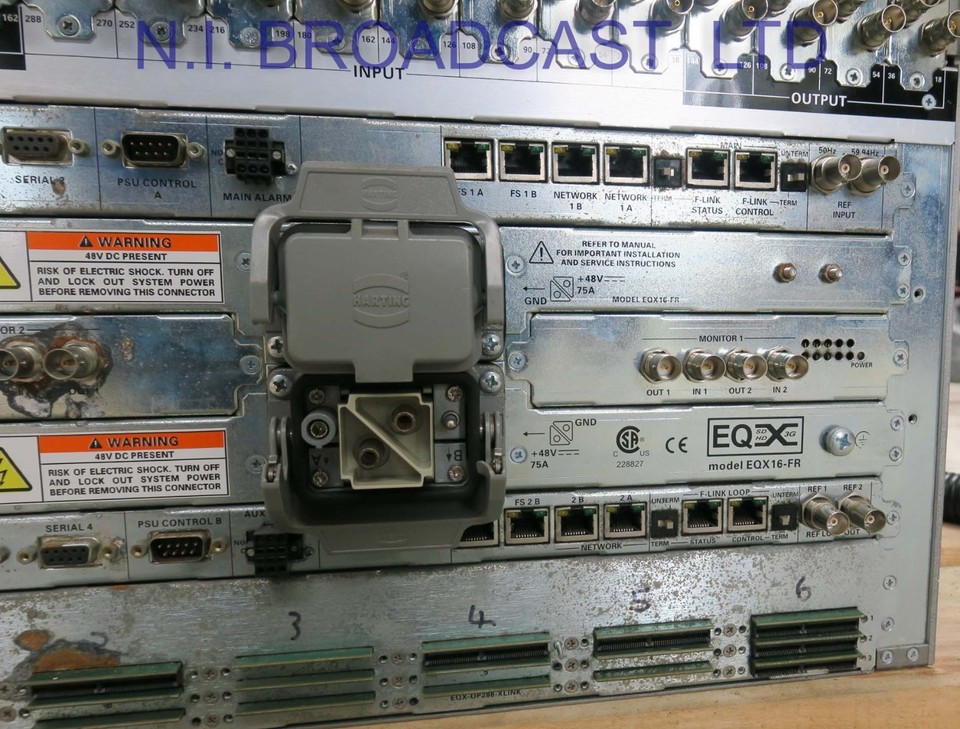 Evertz EQX 288x288 BNC HD / 3G / router with Xlink option , 2x ...