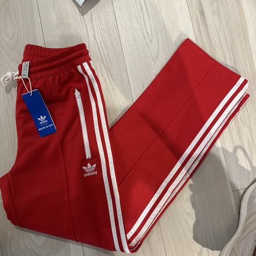 Adidas Women Red Track Pant Sporty And Rich Collab New With Tags ...