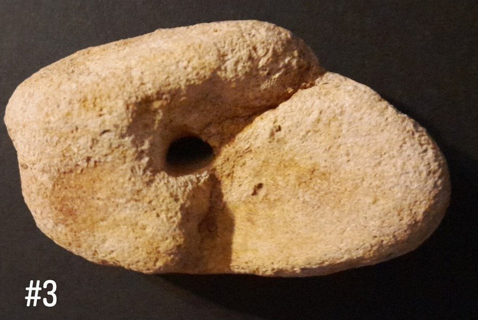 native american indian stone artifacts - stone net weight cache | eBay