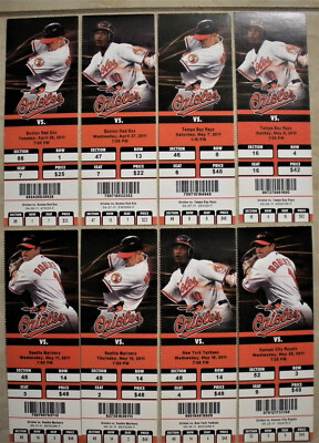 2011 Baltimore Orioles MLB Ticket Stubs-One Ticket-SEE LISTING | eBay