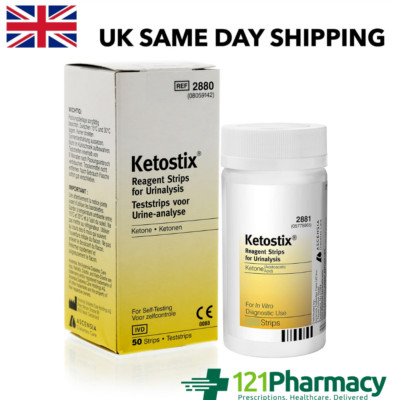 Ketostix Strips - 50 TESTS Reagent Urinalysis Ketone PHARMACY | eBay UK