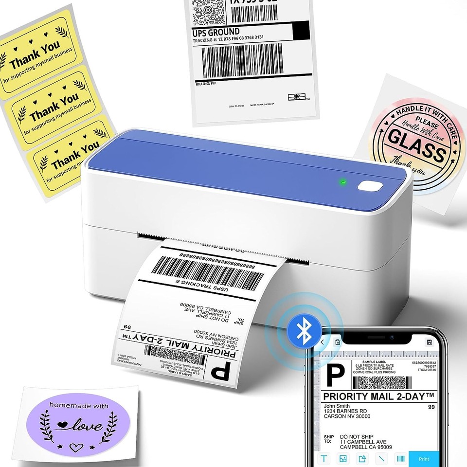 Zebra Bluetooth 4x6 Shipping Label Printer Thermal Printer for USPS ...