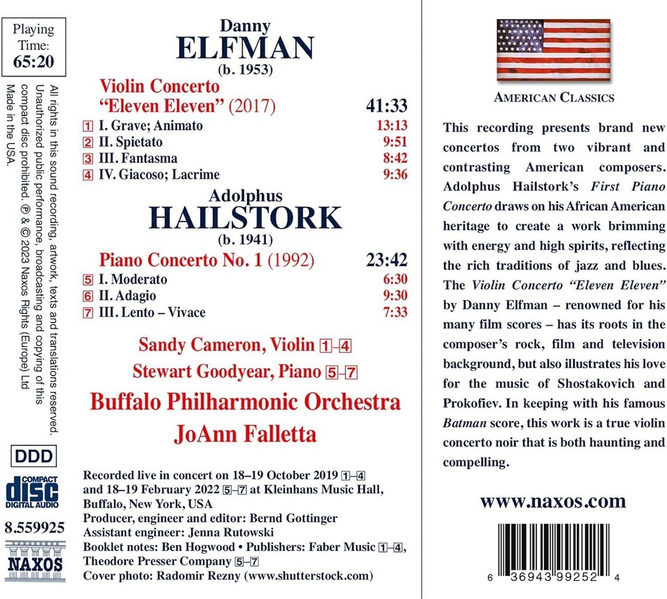 Danny Elfman Danny Elfman: Violin Concerto, 'Eleven Eleven'/... (CD ...