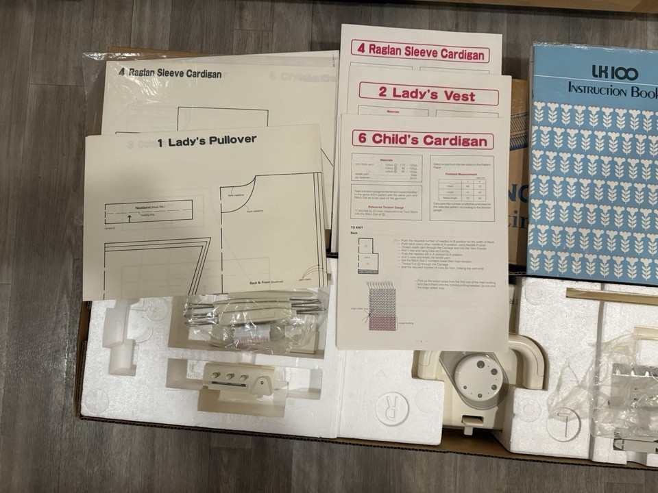 Vintage Singer LK 100 Knitting Machine Original Box Knitter Made in ...