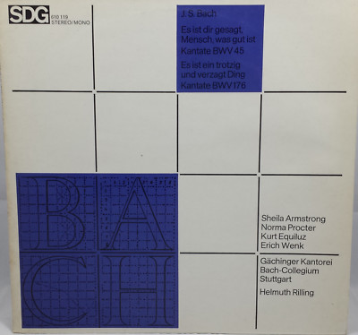 LP, J. S. Bach, SDG, Es ist dir gesagt, Mensch, was gut ist, Kantate ...