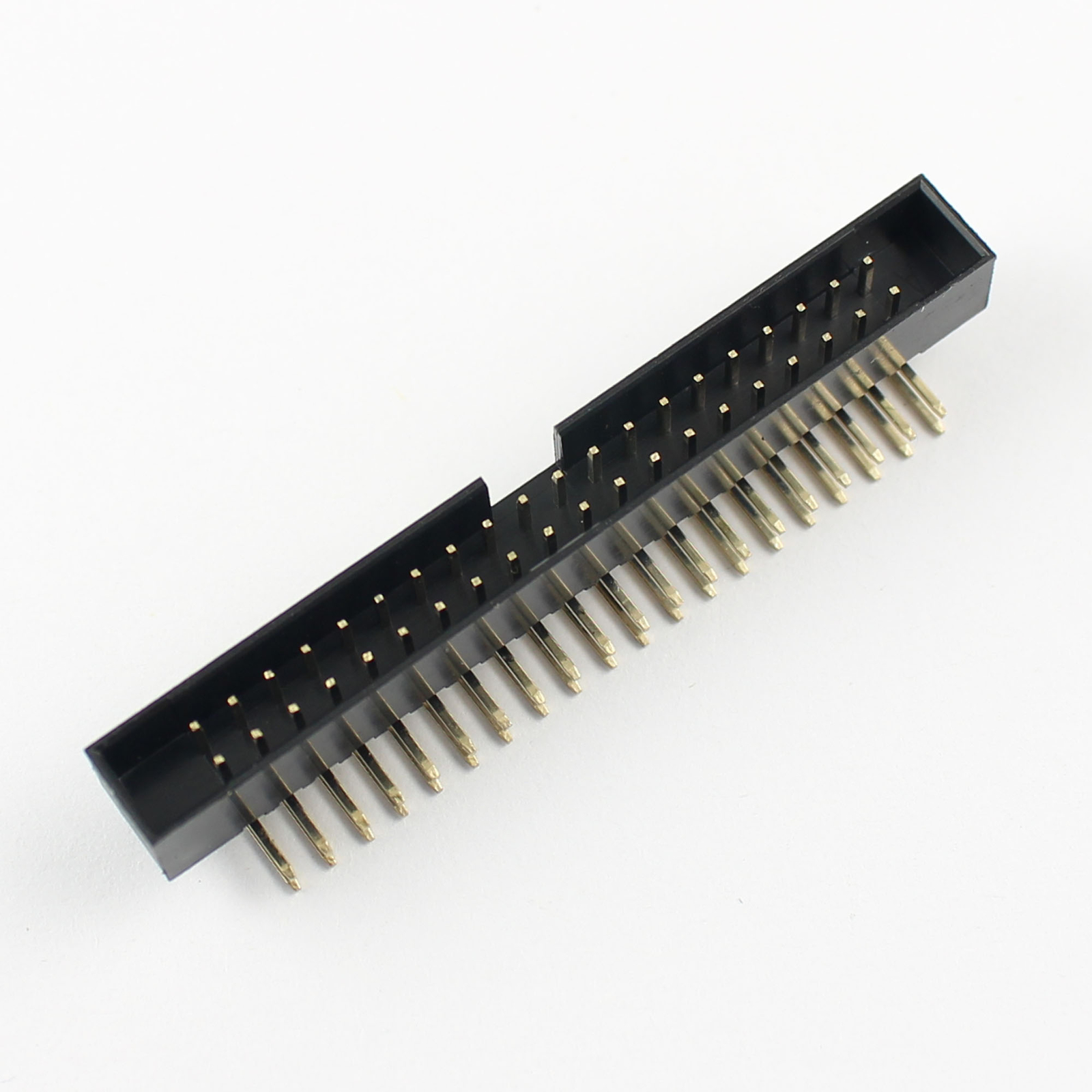 10Pcs 2mm 2x20 Pin 40 Pin Right Angle Male Shrouded Box Header IDC ...