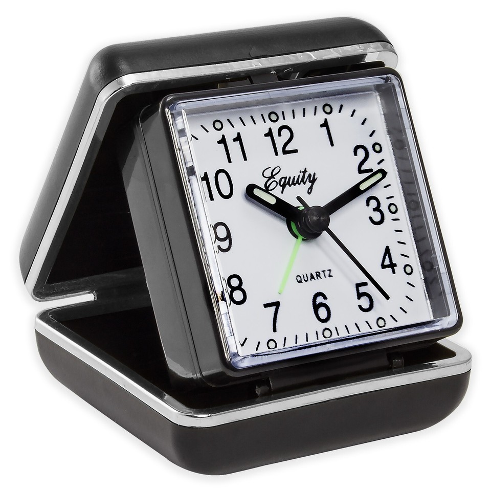 20080 Equity by La Crosse Analog Quartz Folding Travel Alarm Clock | eBay