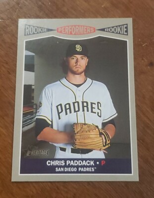 2019 Topps Heritage Rookie Performers #RP-4 Chris Paddack San Diego ...