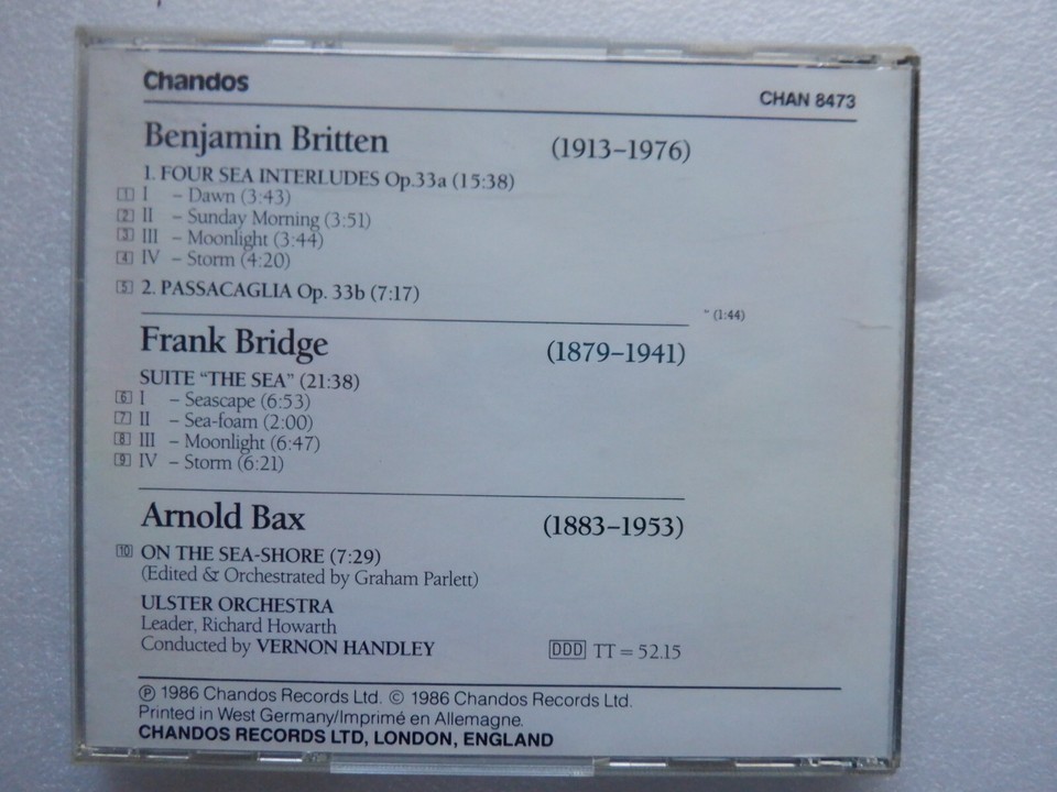 Britten: Four Sea Interludes & Passacaglia / Bridge: The Sea / Bax: On ...