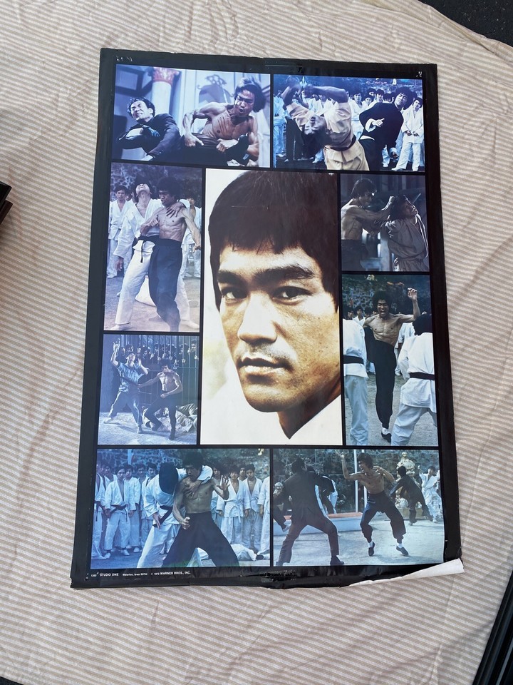 BRUCE LEE VINTAGE ACTION MOVIE POSTER WARNER BROS. MIXED MARTIAL ARTS 1980'S | eBay