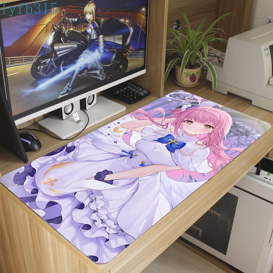 Blue Archive Mika Anime Non-Slip Keyboard Mouse Pad Playmat Mousemat ...