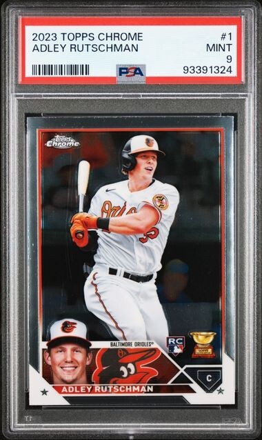2023 Topps Chrome Adley Rutschman RC Rookie CUP Baltimore Orioles #1 ...