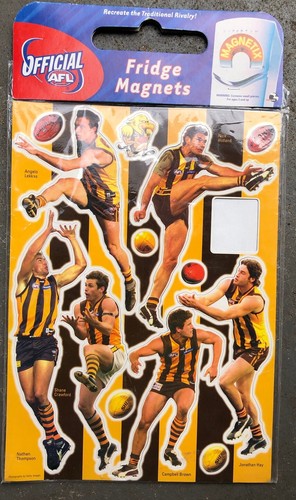 HAWTHORN HAWKS 2000s FRIDGE MAGNETS BRAND NEW SEALED Crawford HAY ...