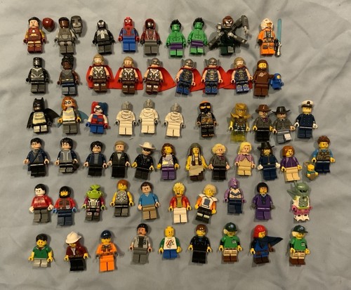 Lego Minifigure Lot Marvel, DC, Lone Ranger, Potter and more w ...