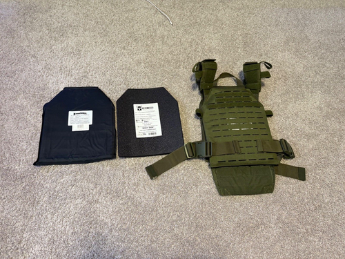 AR500 Body Armor LVL 3 10 X 12’ Multi Curve 2 X Plates, 2 X Inserts ...