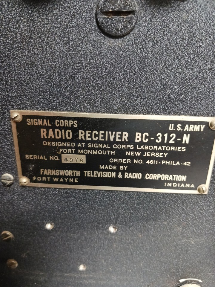 WWII BC-312-N RADIO RECEIVER #175 | eBay
