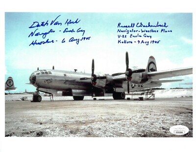 Dutch Van Kirk/Russell E Gackenbach signed WWII Color 8x10 Photo Enola ...