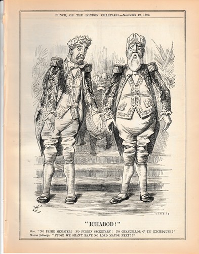 1892 Punch Cartoon Gog and Magog Ichabod | eBay