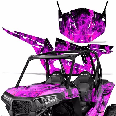 UTV Graphics Decals Stickers for Polaris RZR 1000 XP 2-Door 13-18 ICE ...