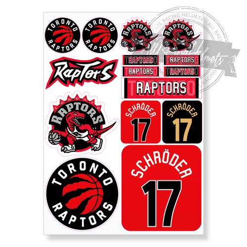 Toronto Raptors NBA Basketball 17 Dennis Schroder A4 Printed Vinyl ...