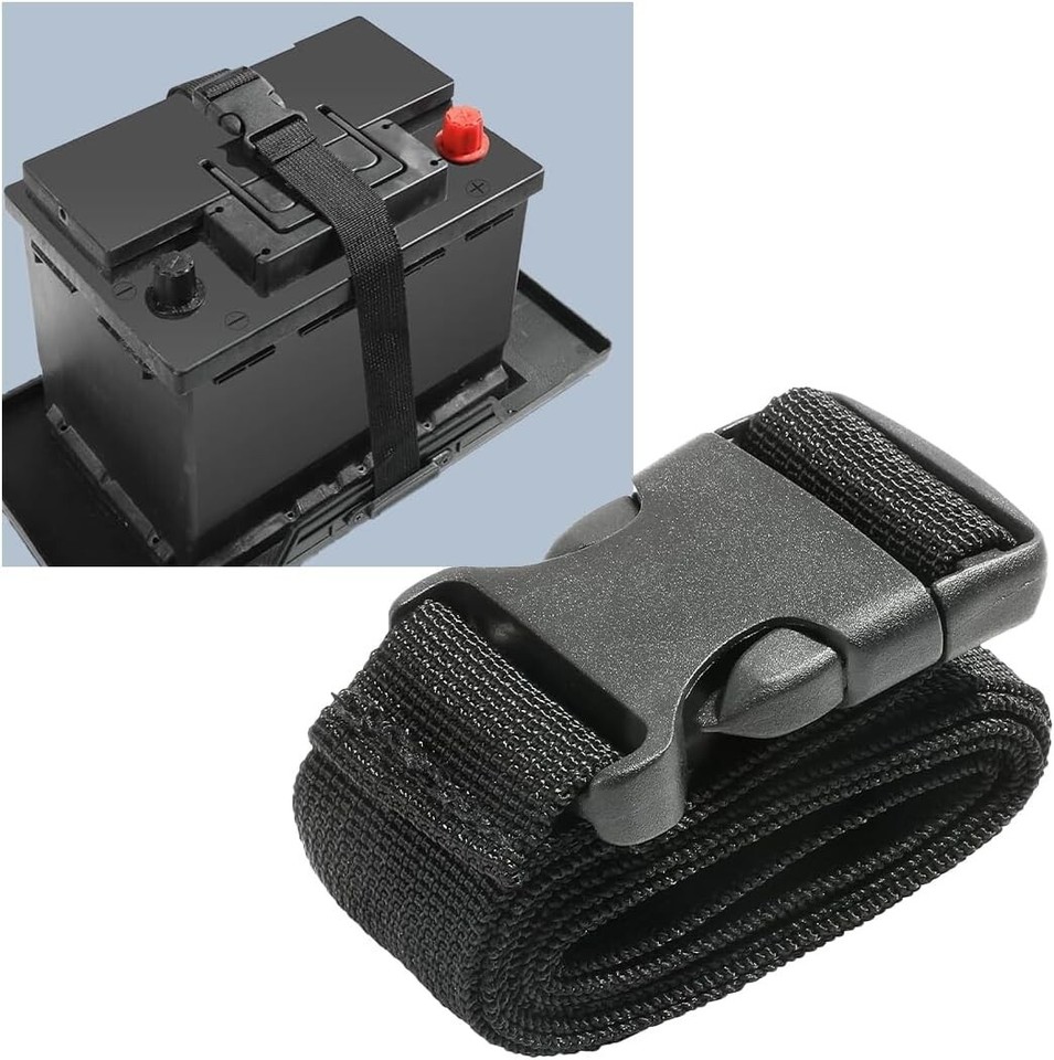 39 Inch Car Battery Tie down Strap, Auto Battery Adjustable Buckle ...