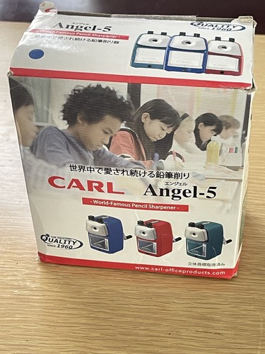 CARL Angel-5 Manual Pencil Sharpener with Metal Table Mount, Blue | eBay