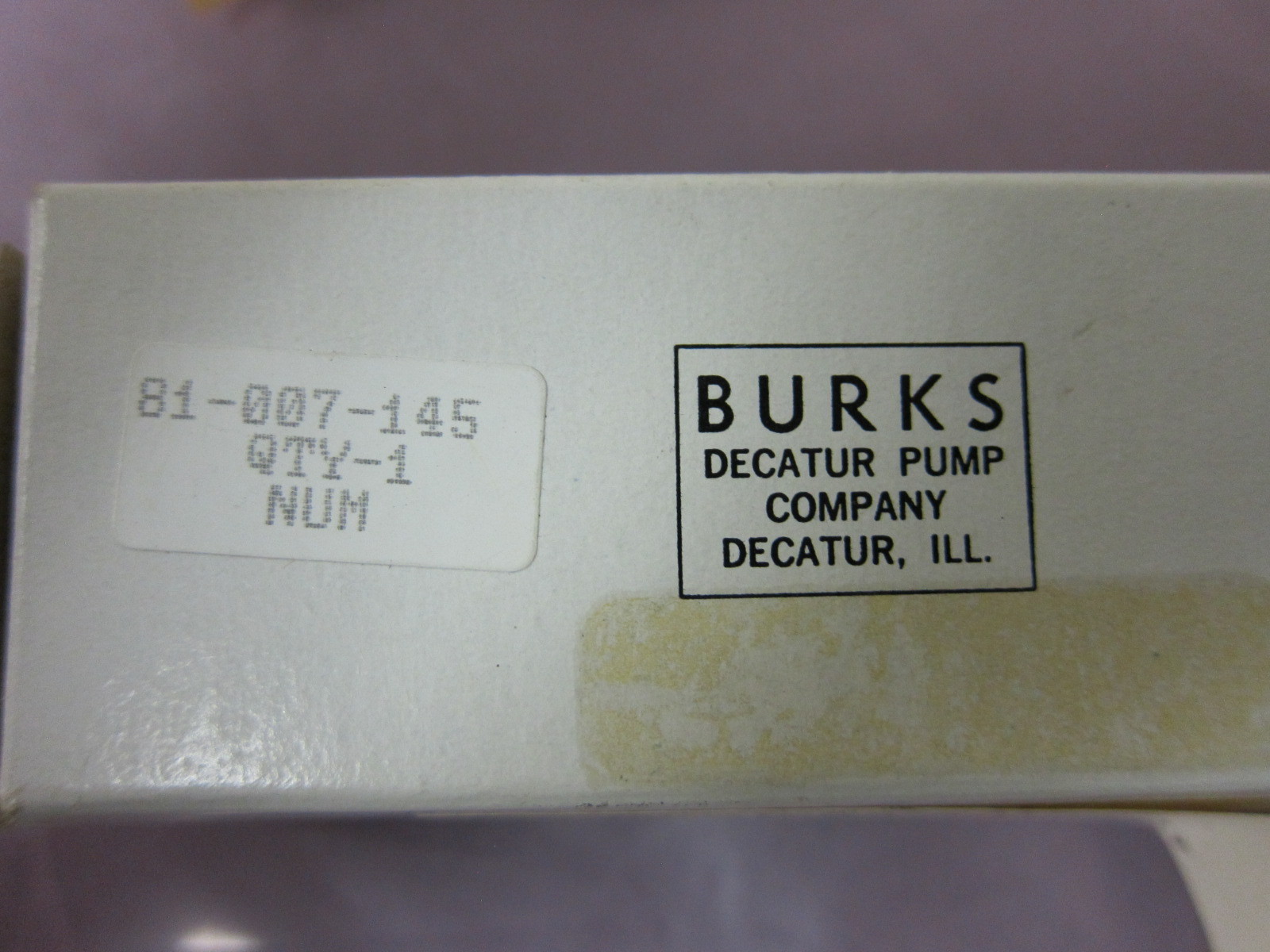 Burks 2305, Pump, Seal, Spring, 81-007-145, 402195 | eBay