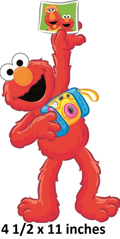 16 STYLES Sesame Street Elmo Wall Decal Kids Sticker Nursery 123 Room ...