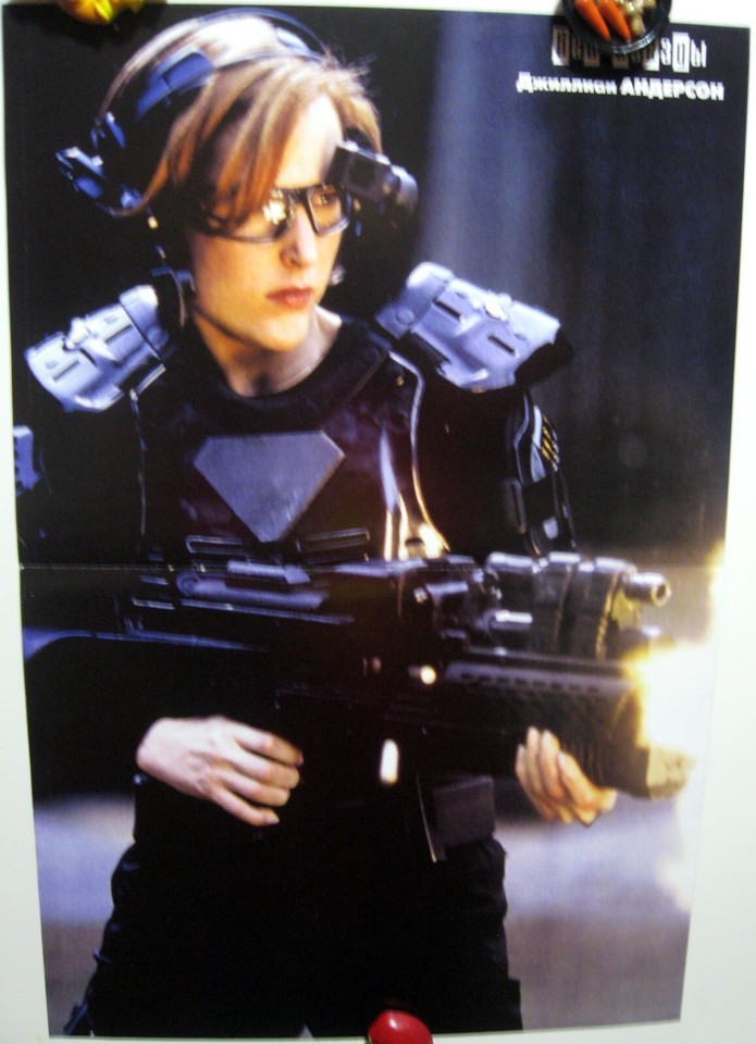Gillian Anderson X-Files / 5ive Five band two-sided magazine poster A3 16x11 | eBay